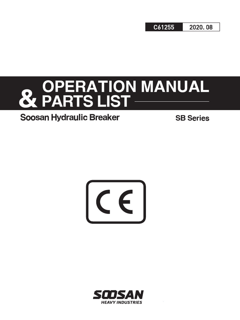 Manual-Parts-Book Breaker SB Series | PDF | Safety | Manual Transmission