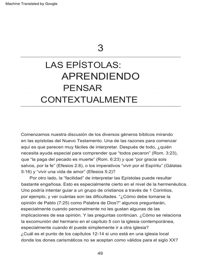 Capitulo 03 Las Epistolas I | PDF | Pablo el apóstol | Primera epístola a los corintios