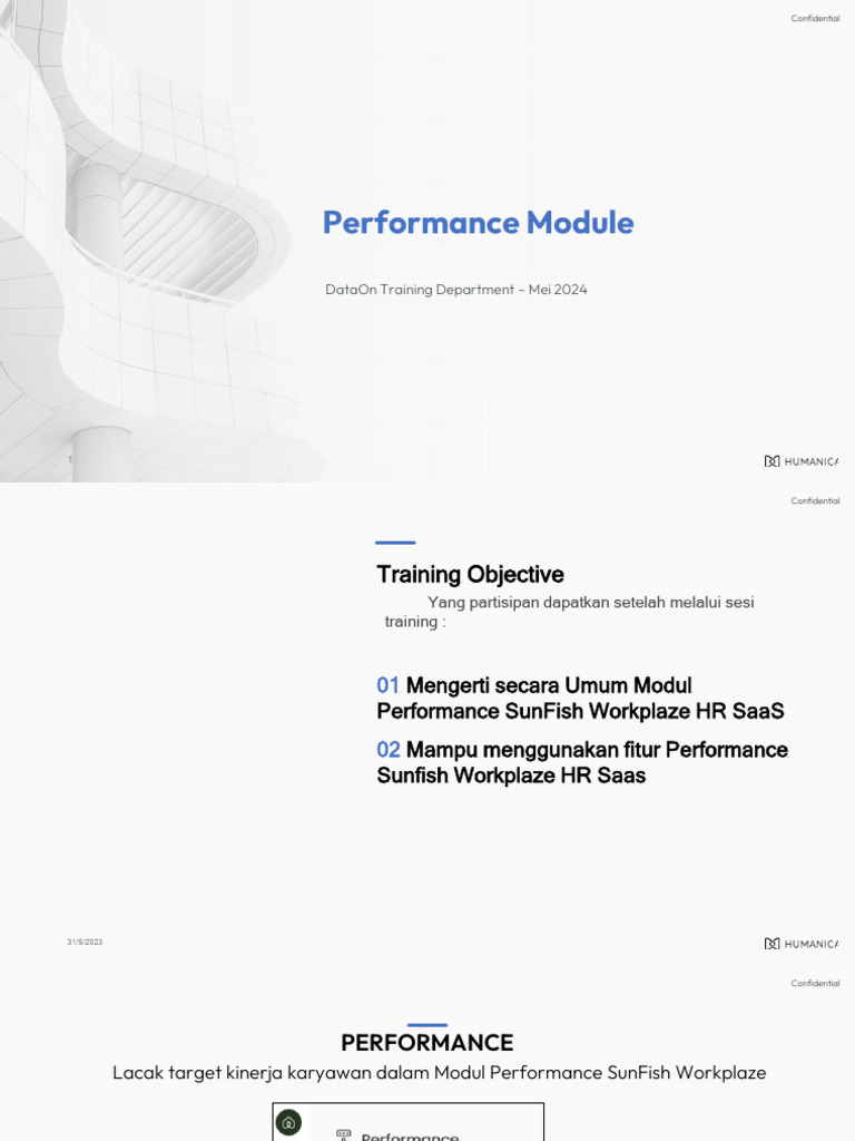 Performance Module SF Workplaze - Antam - End User | PDF | Bisnis | Komputer
