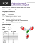 Polyatomic Ionic Compounds Worksheet FLS | PDF