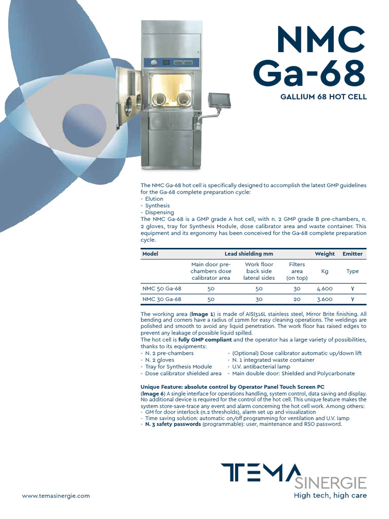 11 NMC Ga 68 Gallium 68 Hot Cell Rev01 20 | PDF
