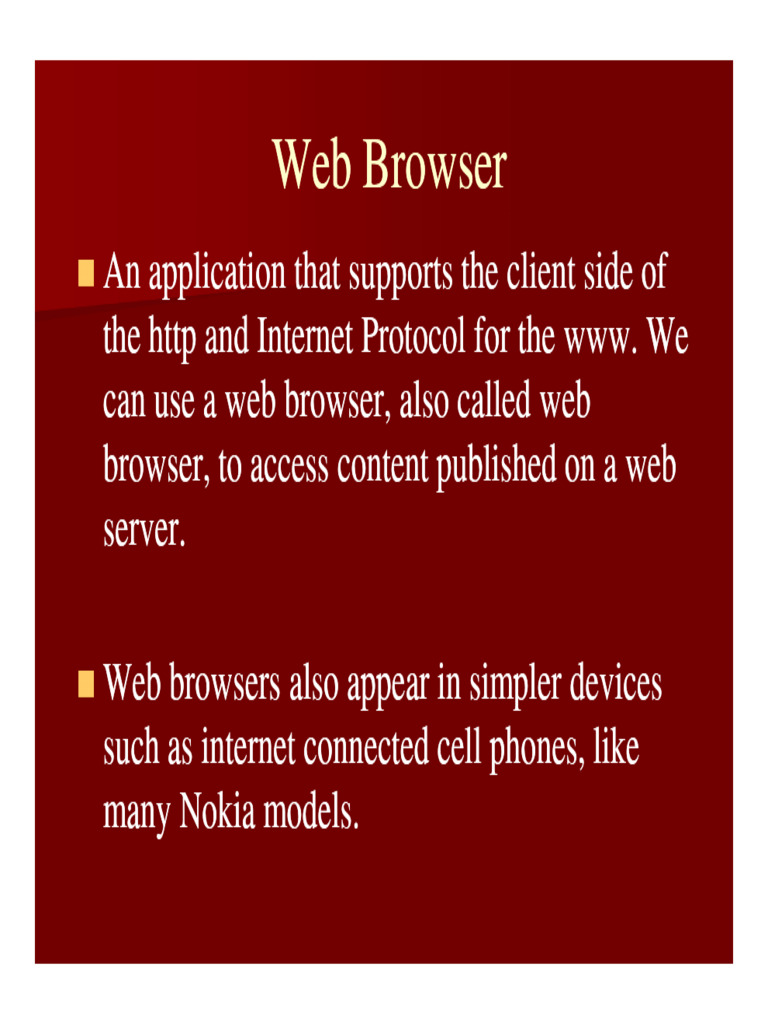 Unit 4 Browser1 | PDF | World Wide Web | Internet & Web