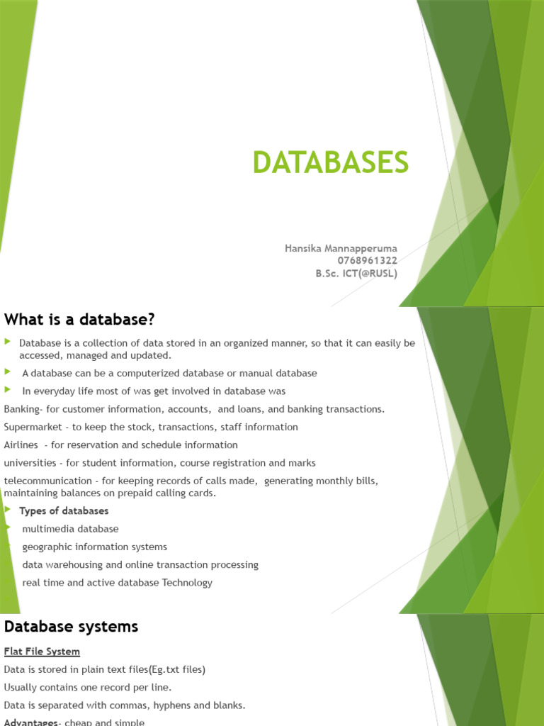 Databases | PDF | Databases | Relational Database Databases | PDF | Databases | Relational Database