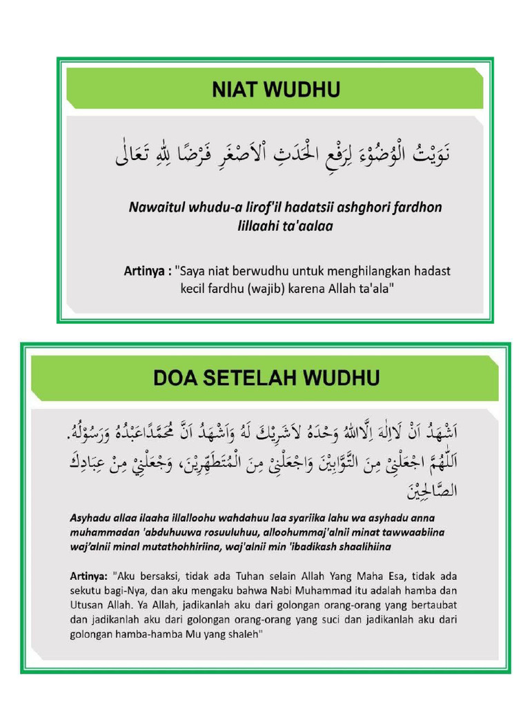 Doa Wudhu | PDF