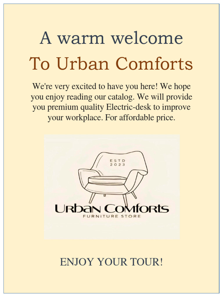 Urban-Comforts-Catalog-2024 | Download Free PDF | Desk