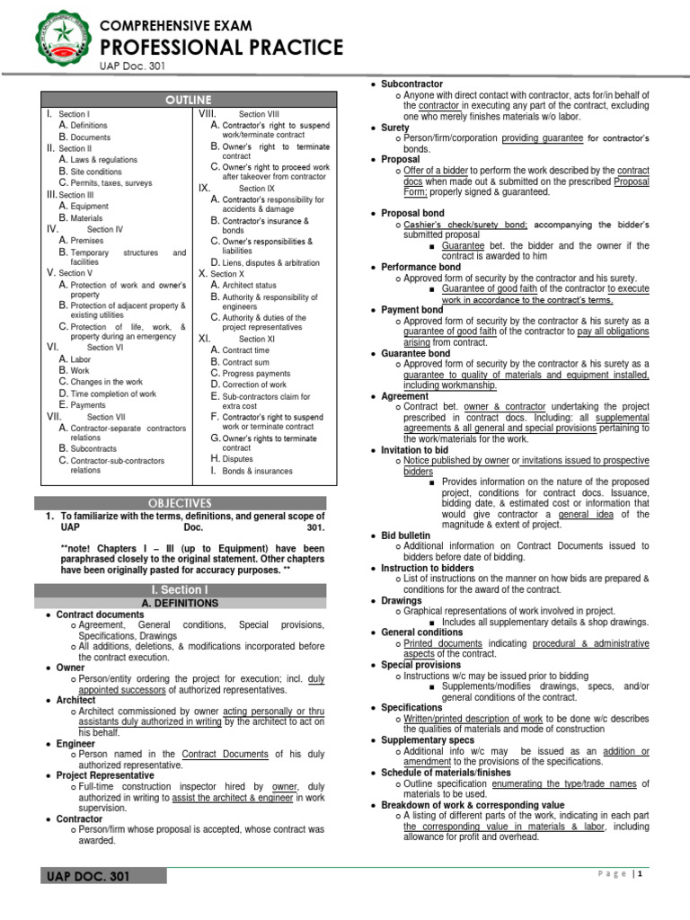 Uap Doc. 301 | PDF | Specification (Technical Standard) | General ...