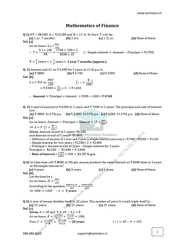 Perfect Practice Solution | PDF | Interest | Depreciation