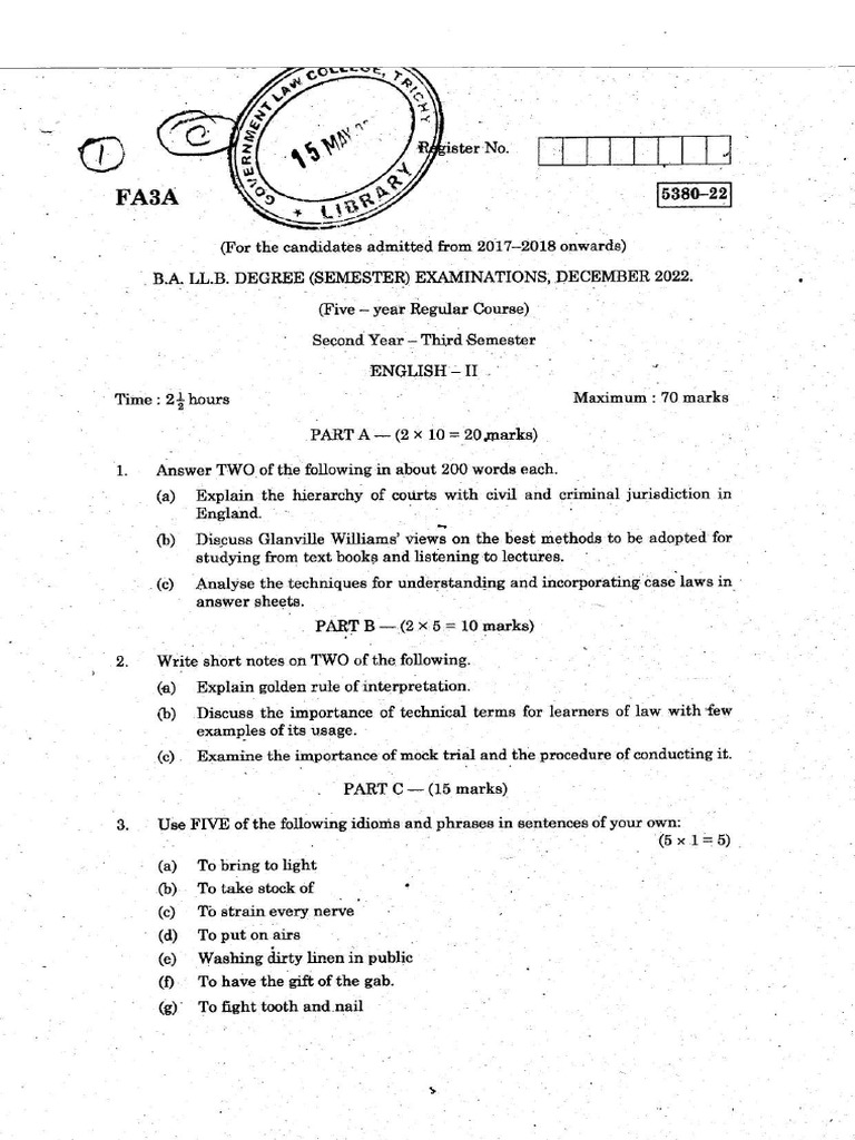 Ballb Iii | PDF
