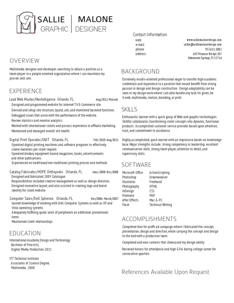 Malone Sallie Resume | PDF