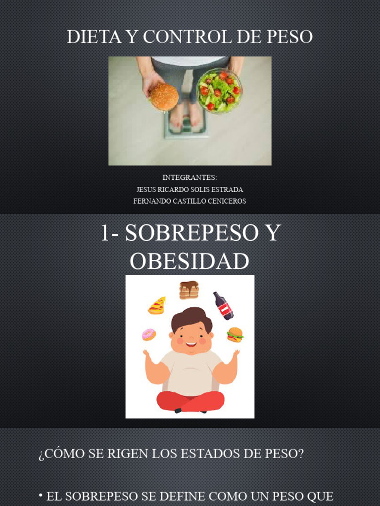 Dieta y Control de Peso | PDF | Obesidad | Alimentos