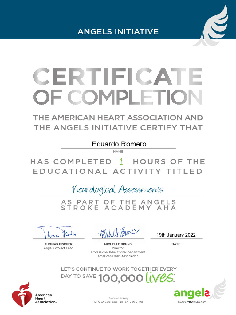 Aha Module 12 Certificate | PDF