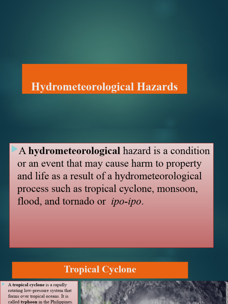 Hydrometeorological Hazards | PDF | Tropical Cyclones | Flood