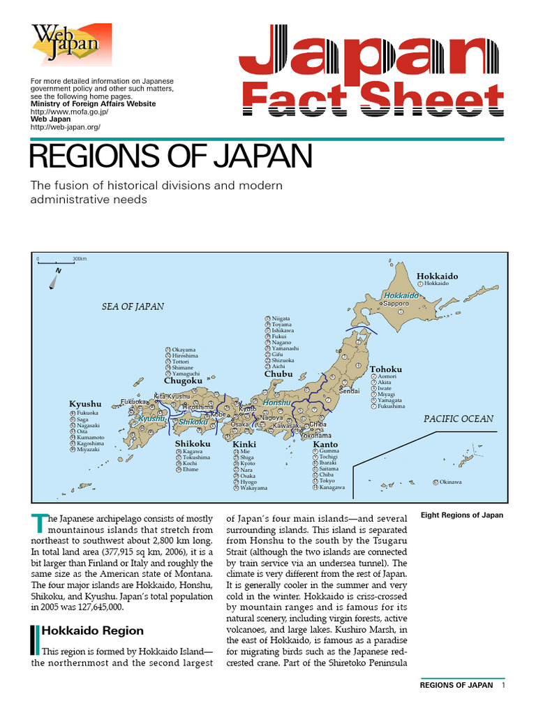The Regions of Japan | PDF | Earth Sciences