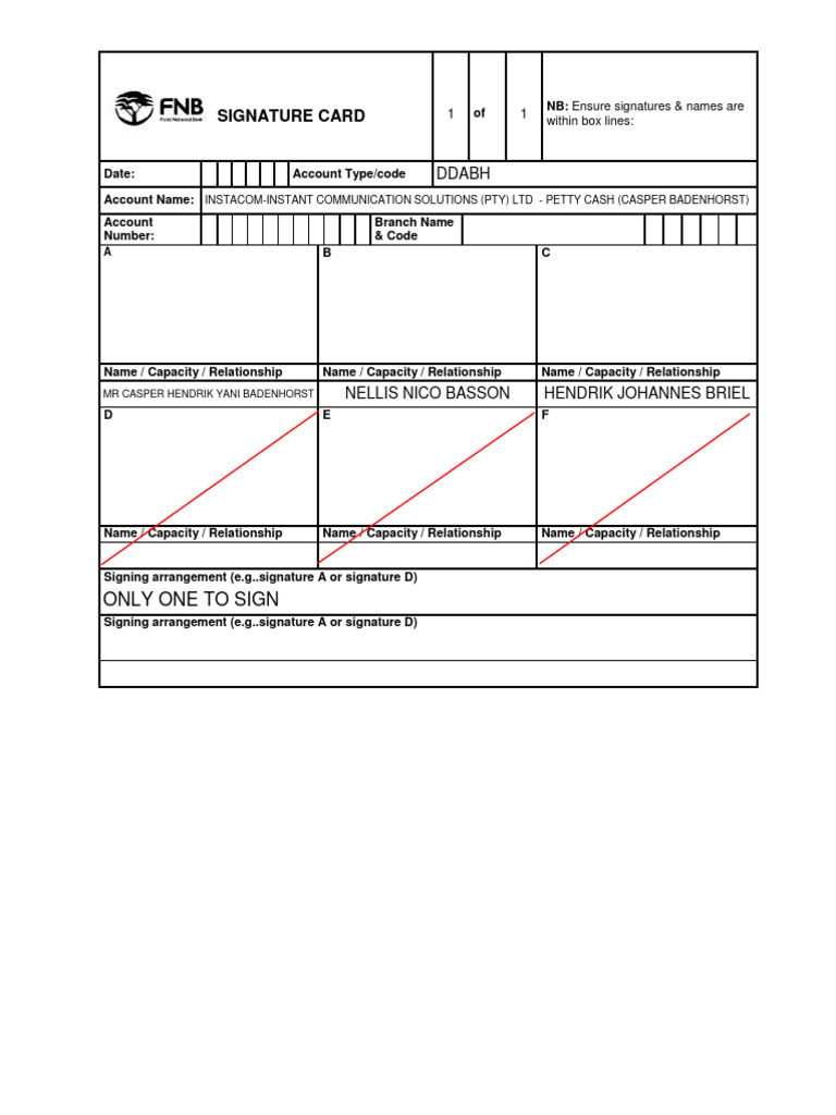 Casper - Signature Card | PDF