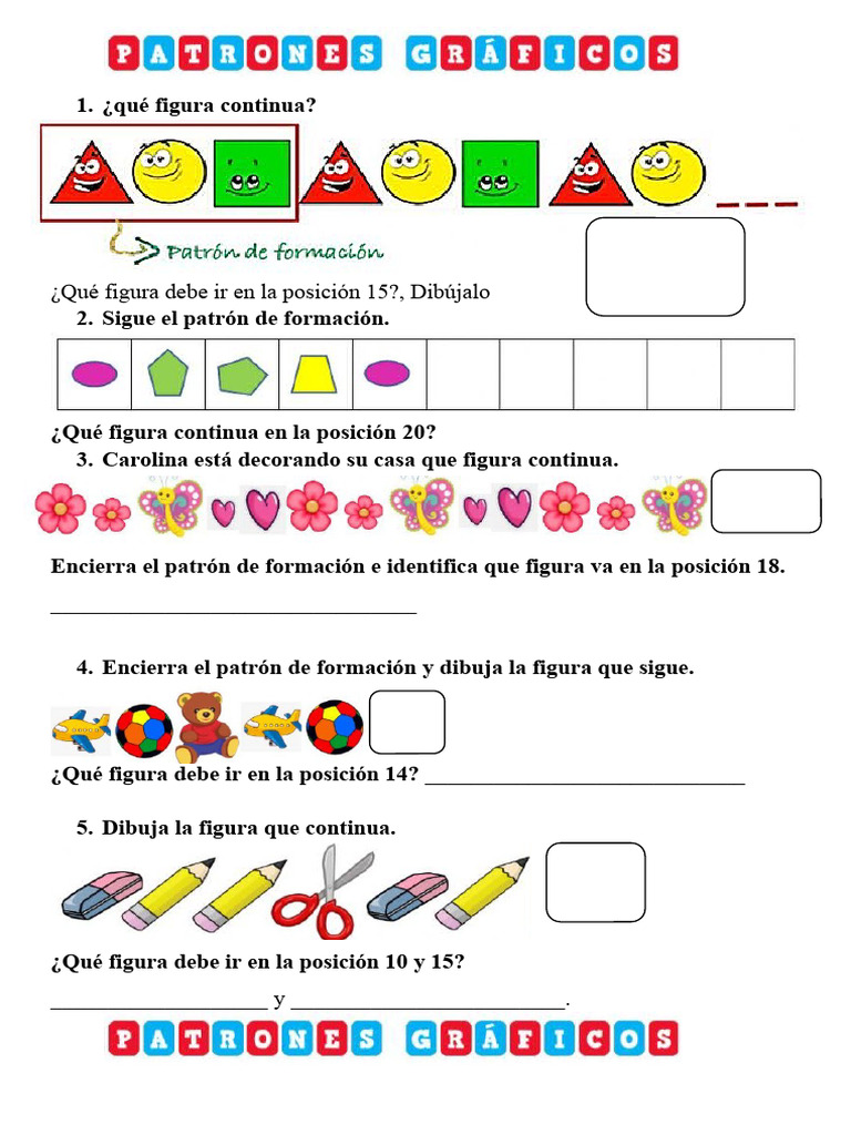 Patrones Gráficos para Niños de Primaria | PDF