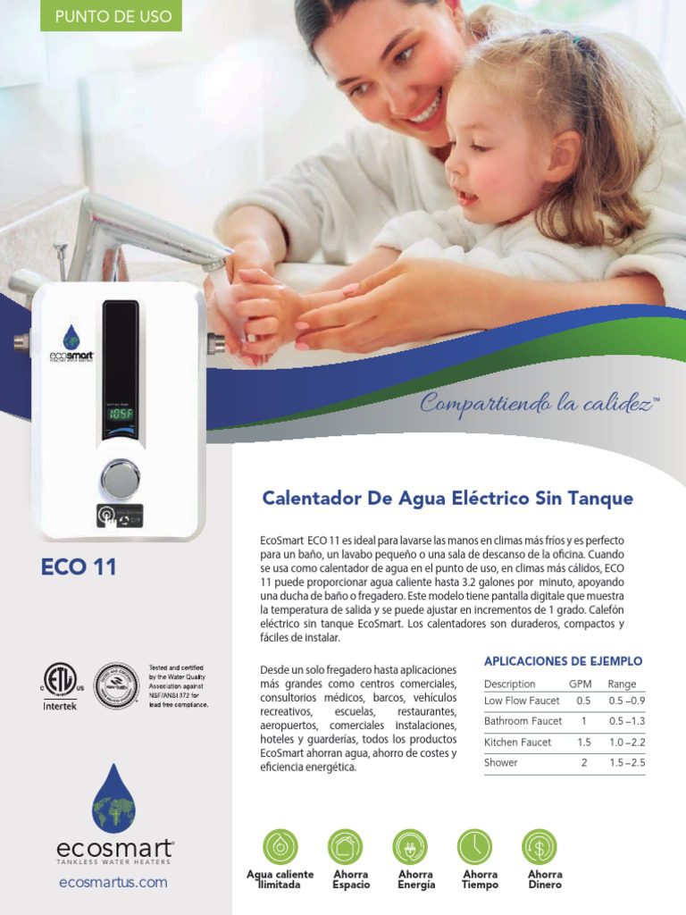 Ficha Tecnica Ecosmart | Descargar gratis PDF | Cantidad | Naturaleza