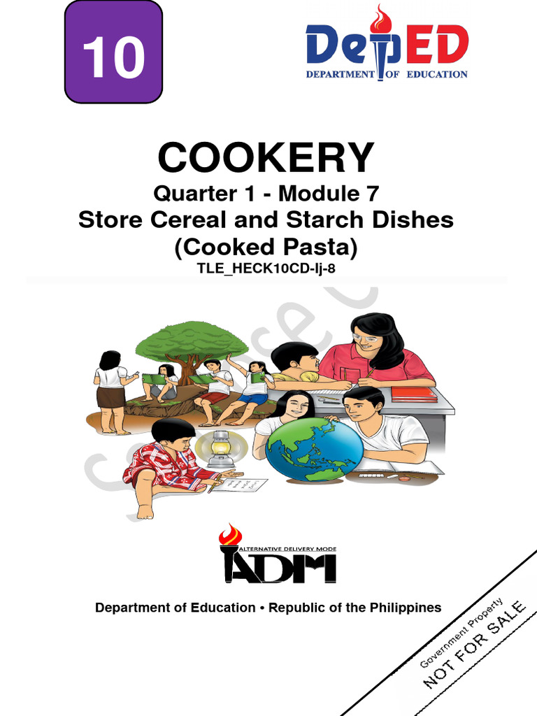 TLE10_Module_Cookery_Q1W7_Cooked-Pasta-FINAL | PDF | Pasta | Refrigerator