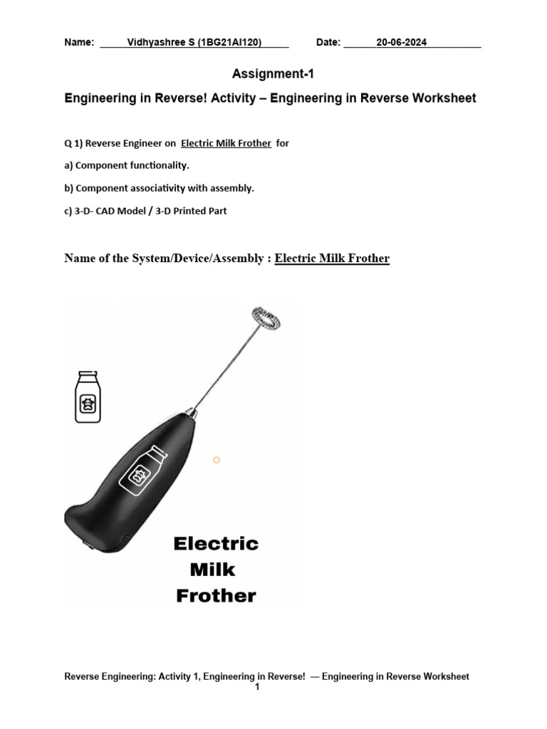 RE Assignment | PDF | Electric Motor | Engineering
