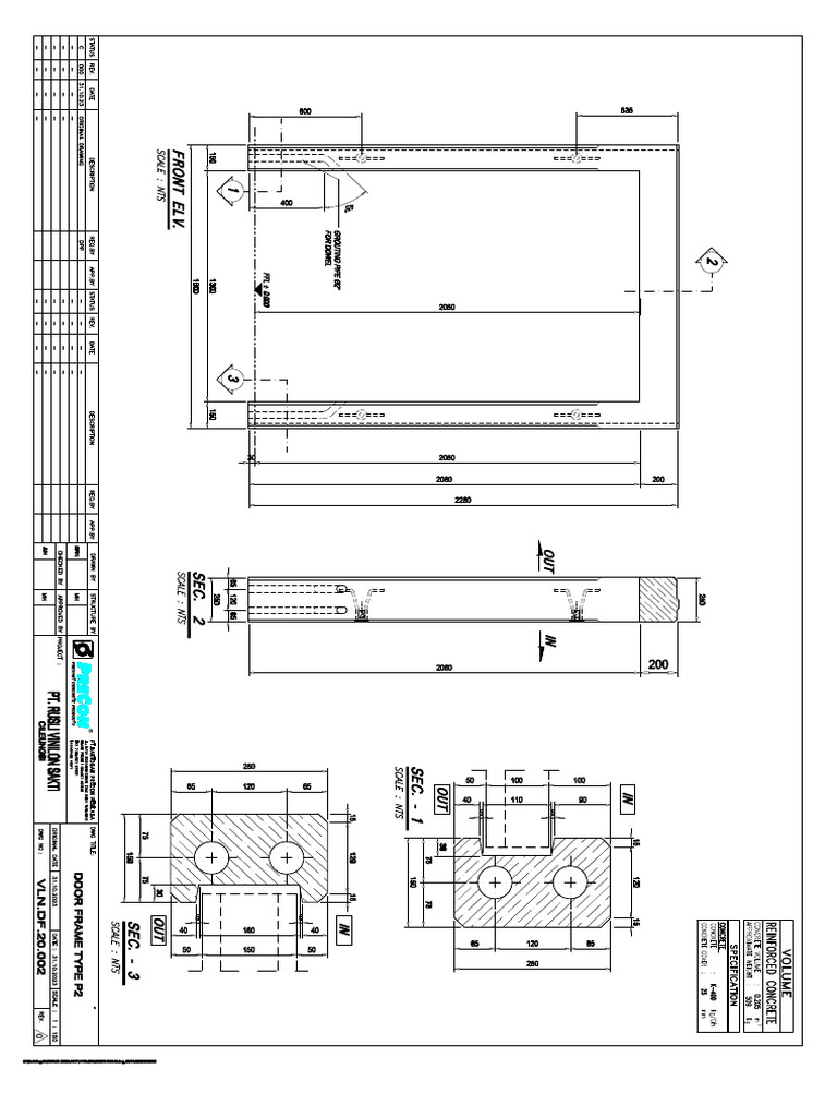 01.11.23 - VLN - DF.10.002 - Door Frame Type P2 | PDF