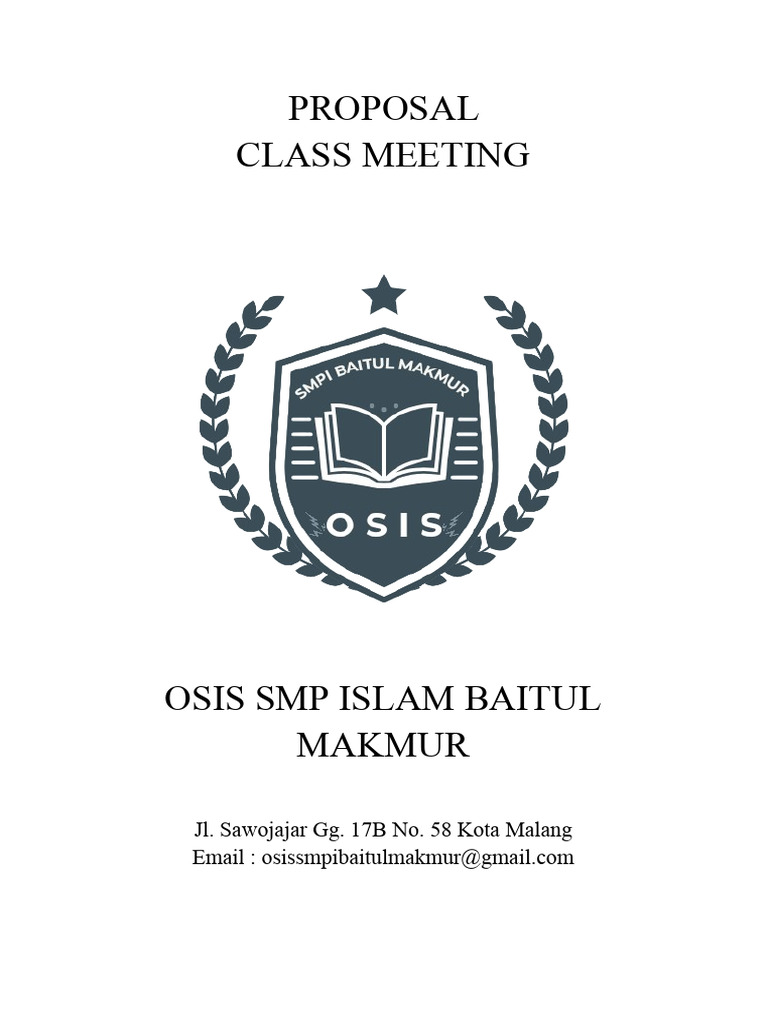 Proposal Class Meeting | PDF