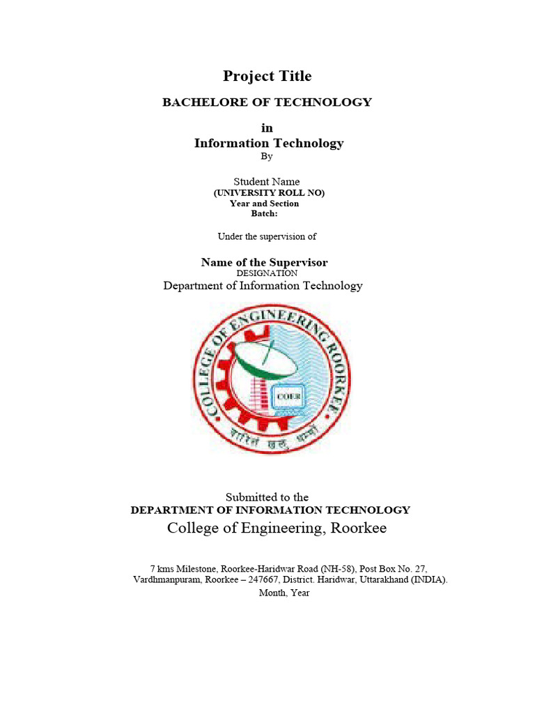 PBL Report Format - Information Technology | PDF | Science