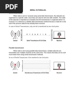 Serial and Parallel Transmission | PDF | Bit | Electronics