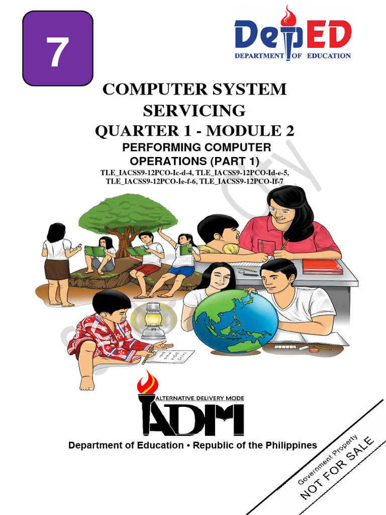 Tle7 Module Css Q1w2 Performing Computer Operations Part 1 Pdf Computer Data Storage