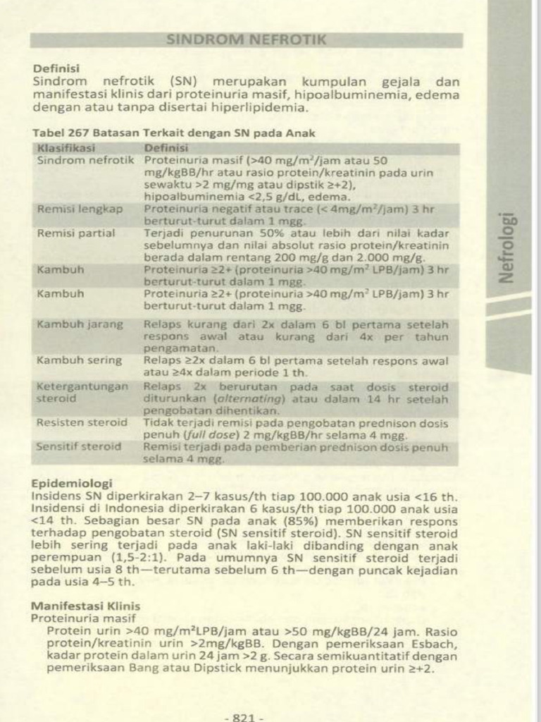 Sindrom nefrotik 1 | PDF
