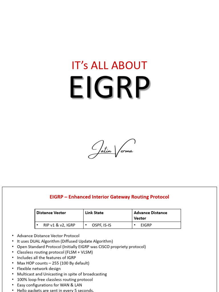 Eigrp Pdf Computer Science Internet Protocols