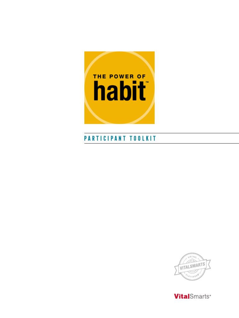 The Power of Habit Toolkit | PDF | Habits | Learning