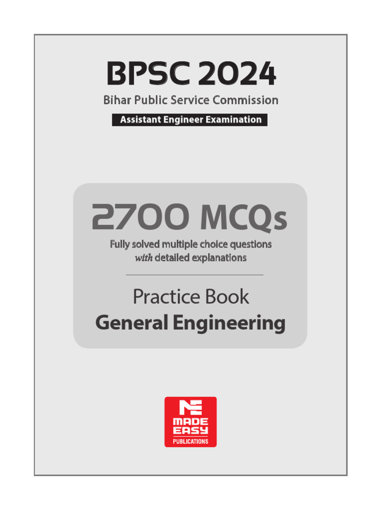 General Engineering_BPSC 2024_Sample Pages | PDF