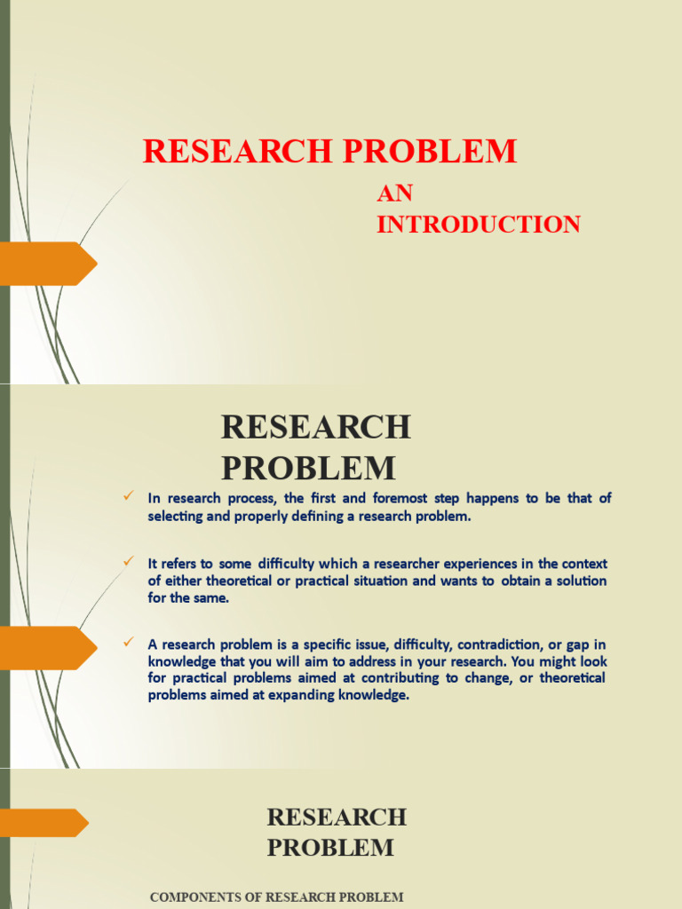 Research Problem Selection Guide | PDF | Knowledge | Cognitive Science