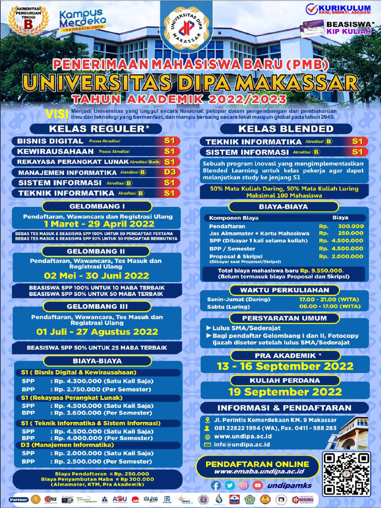 Brosur Pendaftaran PMB 2022 | PDF