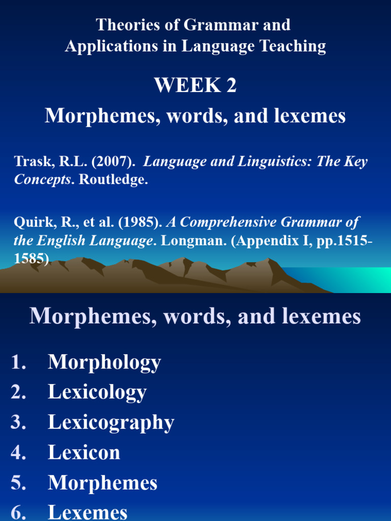 Linguistics for Language Educators | PDF | Word | Morphology (Linguistics)