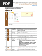 PSiRA Security Profile Claim Guide | PDF | Password | Security Technology