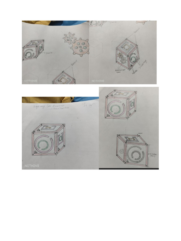 cube fidget maze toy | PDF