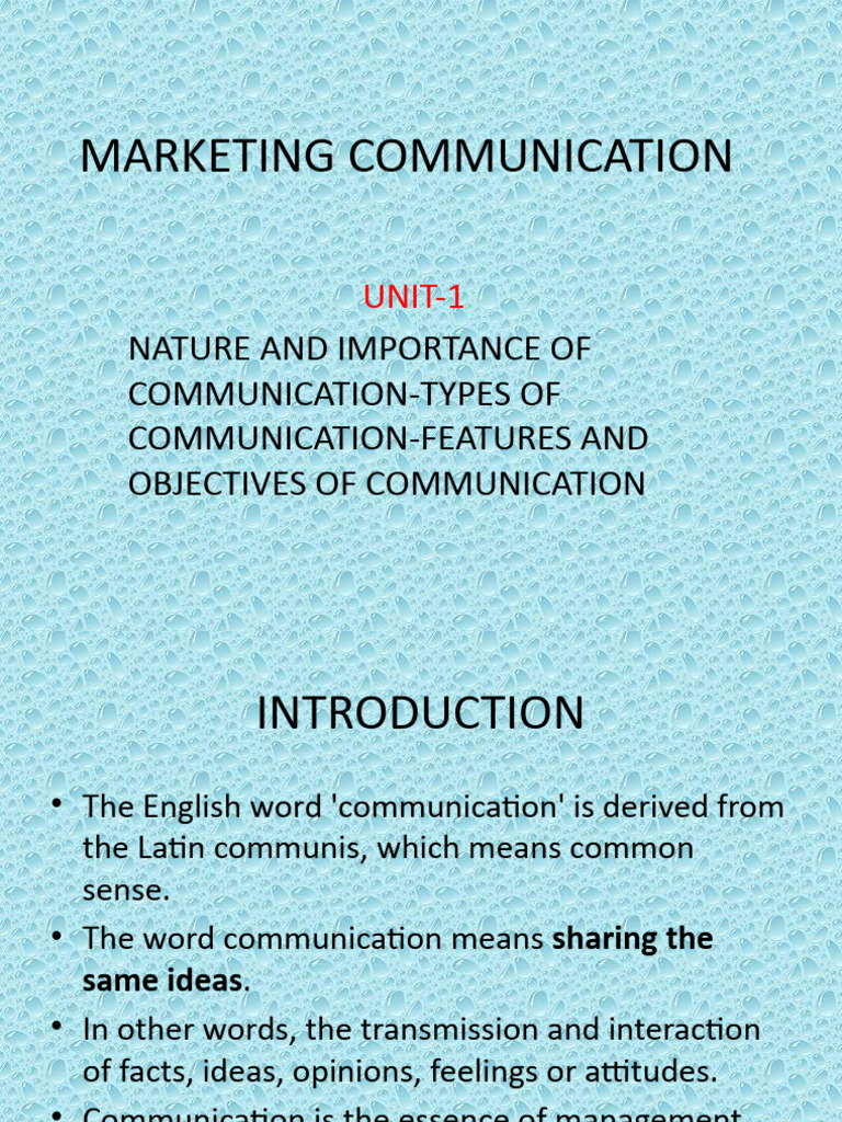 Unit I | PDF | Communication | Information