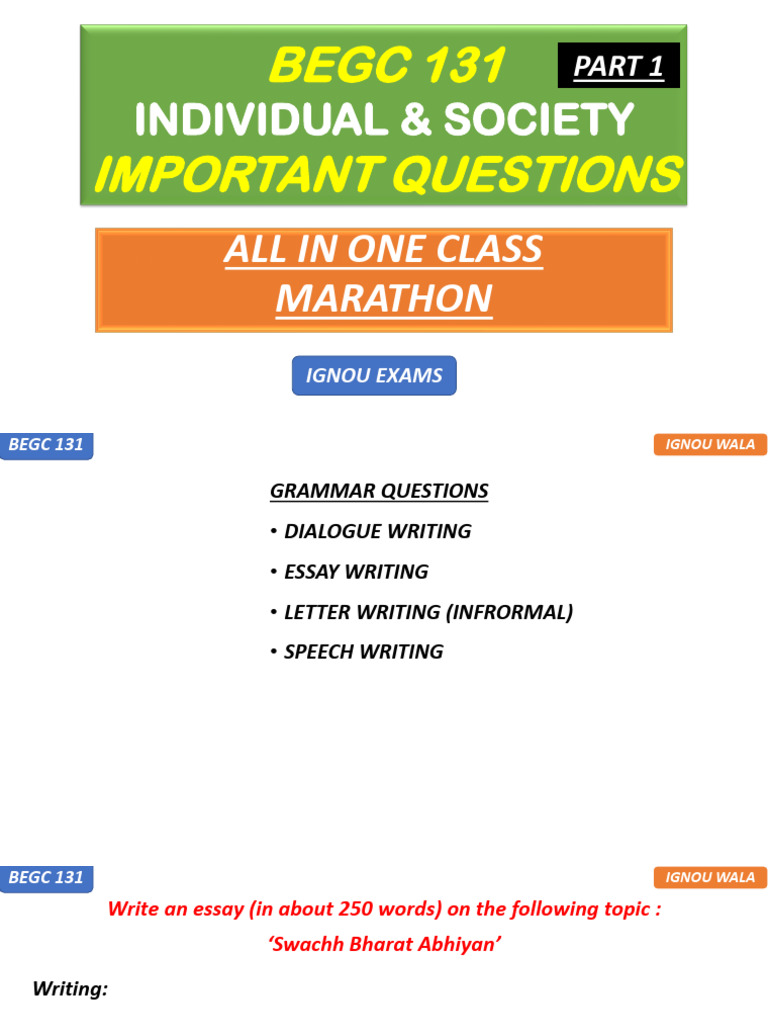 Begc 131 Marathon Class | PDF