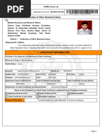 Caste Validity Form 15a For Election | PDF
