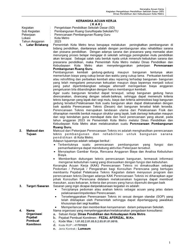 1.01.02.2.01.03.5.2.03.01.01.0010. Kode RUP: 41701025 Jenis Kontrak ...