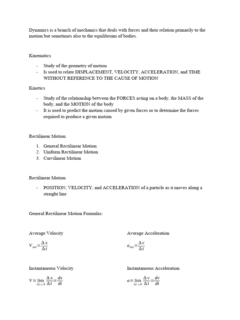 Chapter 1 | PDF | Acceleration | Force