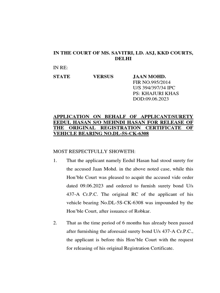 Sanjeev Rathi PDF | PDF | Bail | Justice