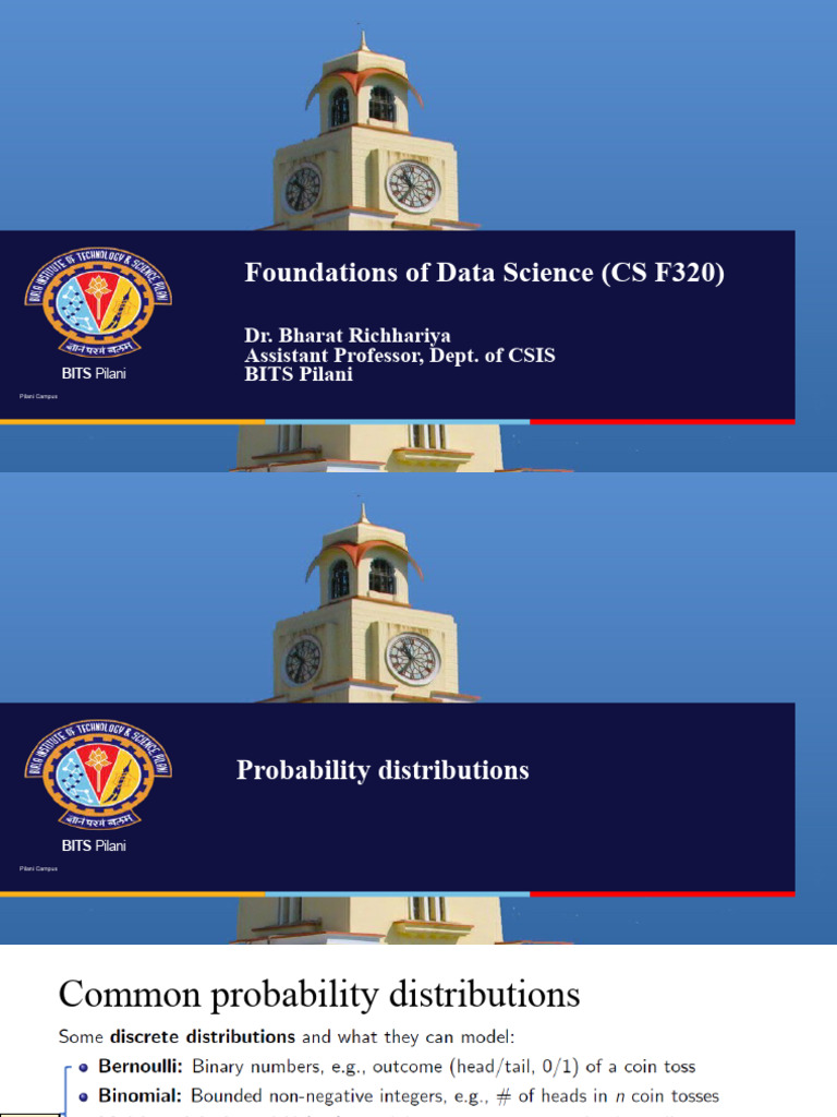 Foundations of Probability Distributions | PDF | Probability ...