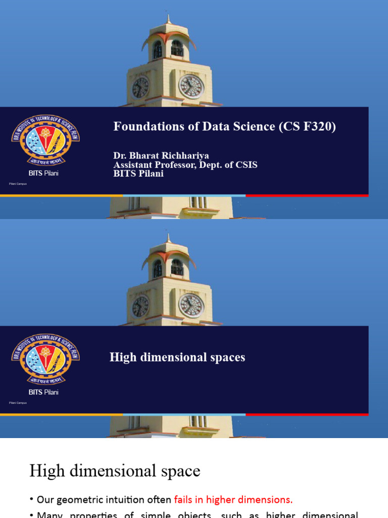 High Dimensional Spaces | PDF | Sphere | Dimension