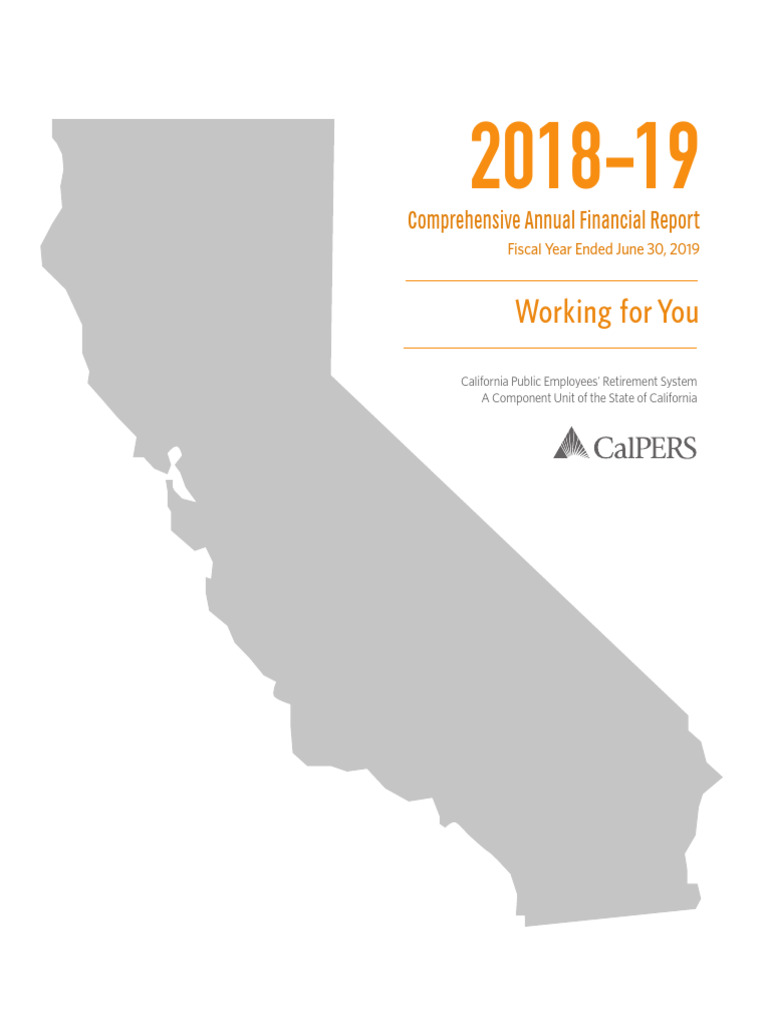 Cafr 2019 | PDF | Cal Pers | Internal Control