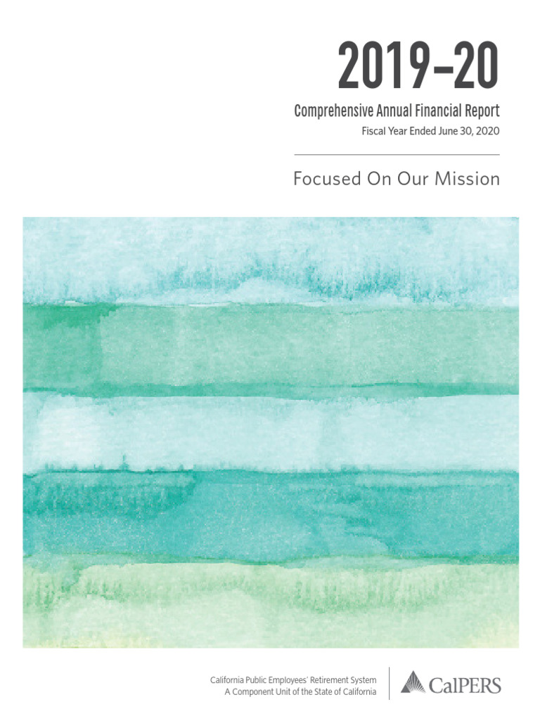 Cafr 2020 | PDF | Cost Of Living | Cal Pers