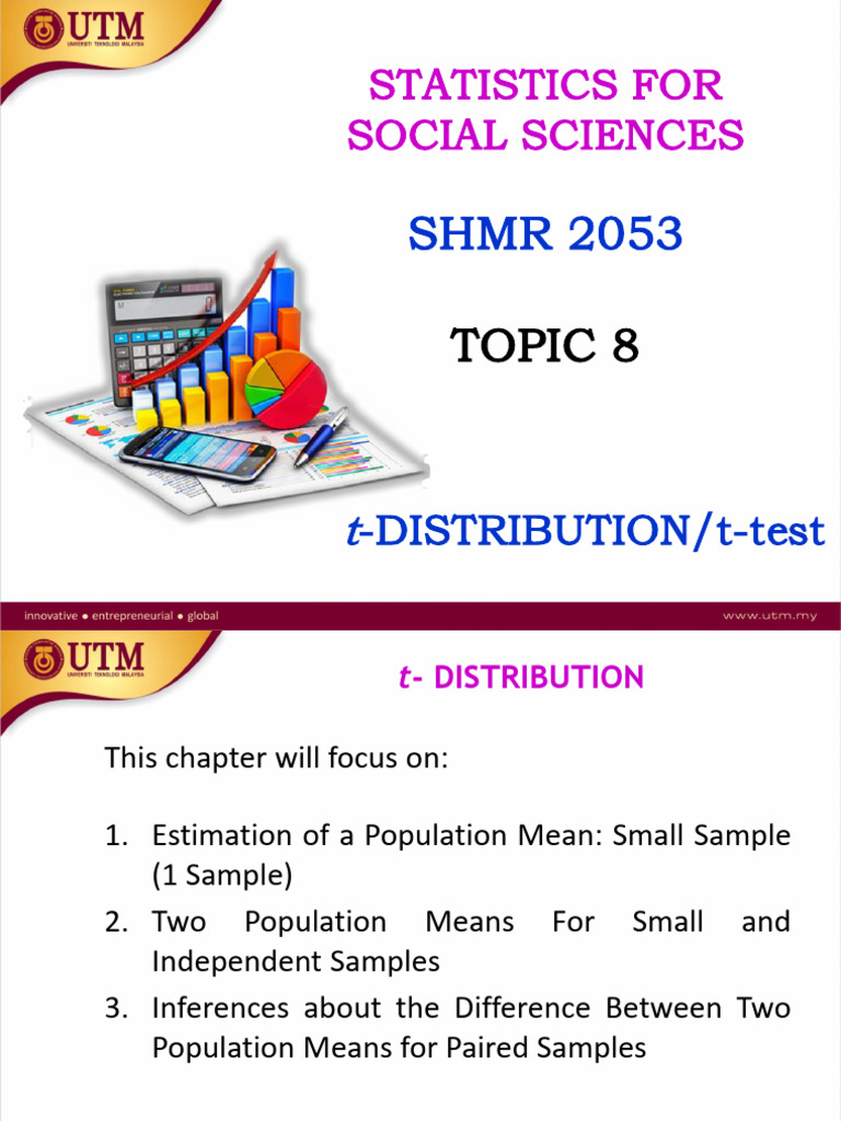 TOPIC 8 - T - TEST Latest | PDF | Student's T Test | Effect Size