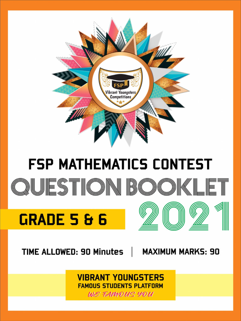 FSP Math Contest 2021 Grade 5 6 | PDF