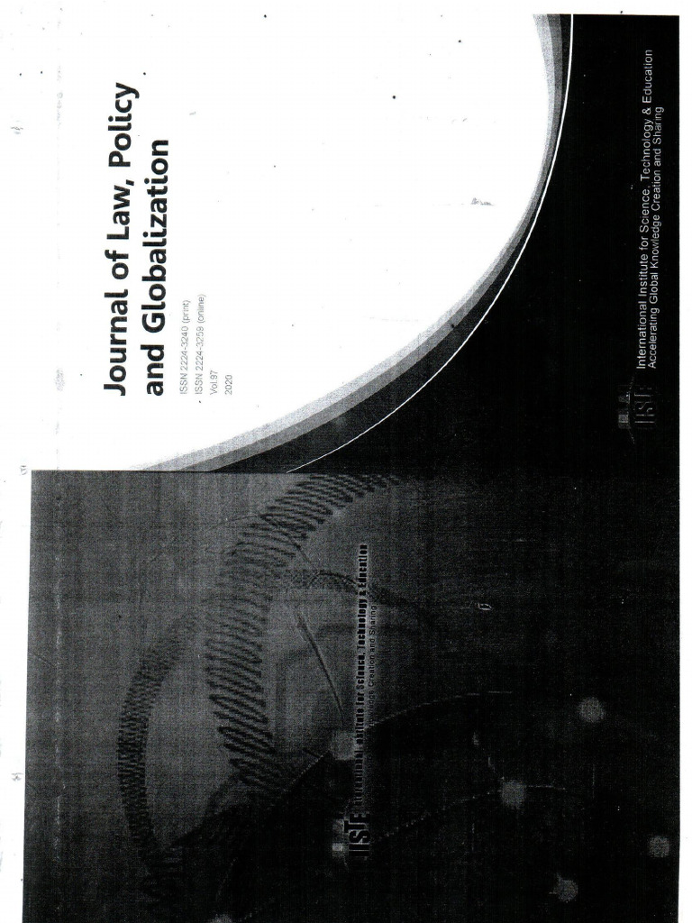 SUSTAINING STRONG INSTITUTIONS THROUGH COMPLIANCE WITH THE RULE OF LAW ...