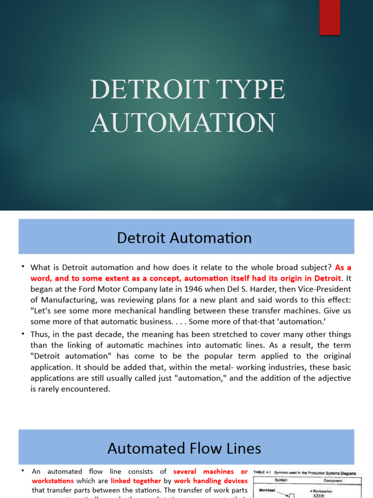 3.detroit Type Automation | PDF | Automation | Machines